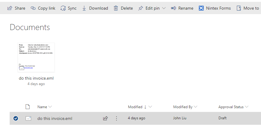 Save Important Emails To SharePoint With Microsoft Flow Email 